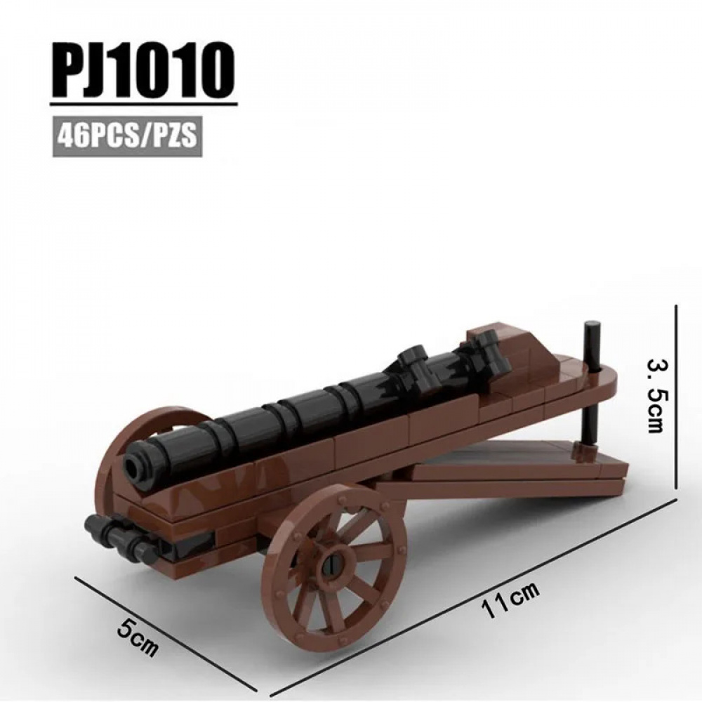 Medieval Military Building Block Toy Artillery Carriage Gun Siege ...