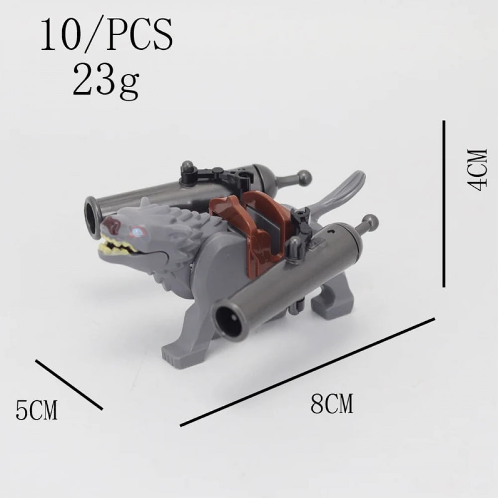 Medieval Military Building Block Toy Artillery Carriage Gun Siege ...