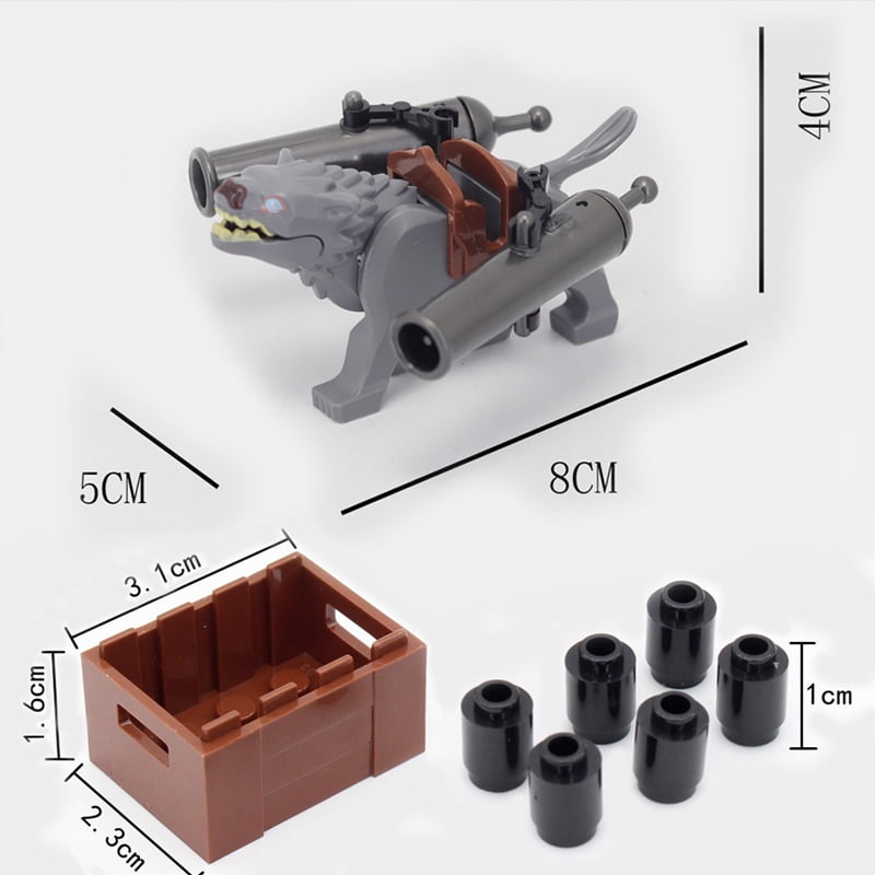 Medieval Military Building Block Toy Artillery Carriage Gun Siege ...