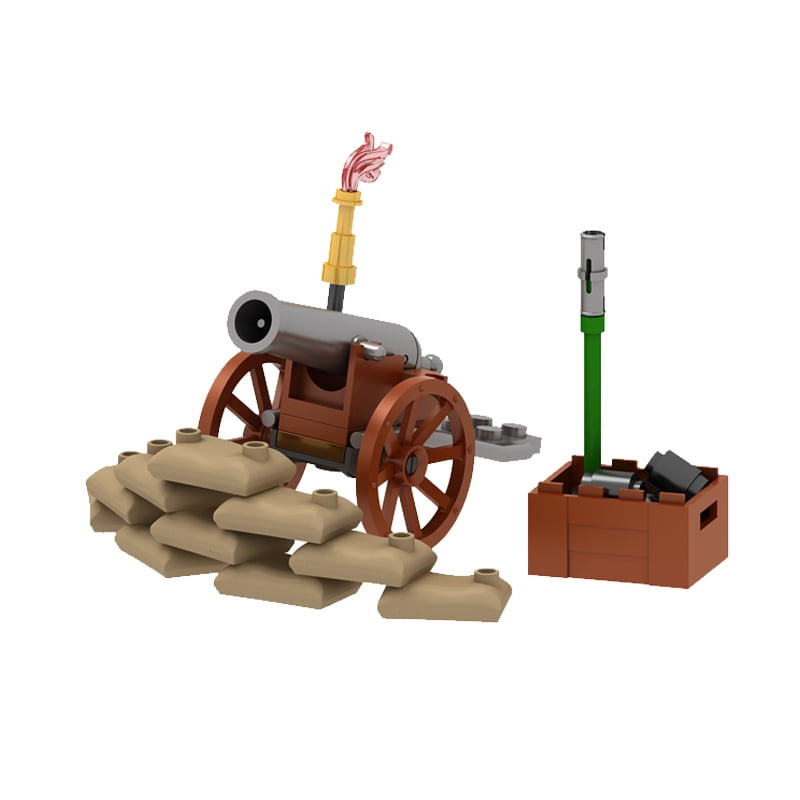 Medieval Military Building Block Toy Artillery Carriage Gun Siege ...