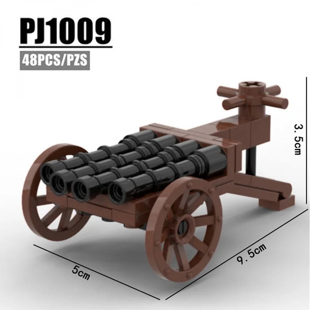 Medieval Military Building Block Toy Artillery Carriage Gun Siege ...