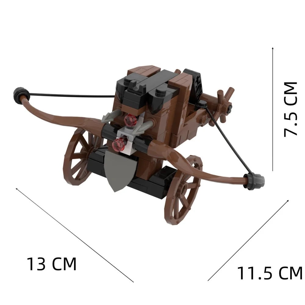 Medieval Military Building Block Toy Artillery Carriage Gun Siege ...