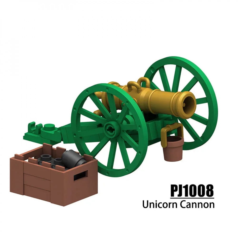 Medieval Military Building Block Toy Artillery Carriage Gun Siege ...