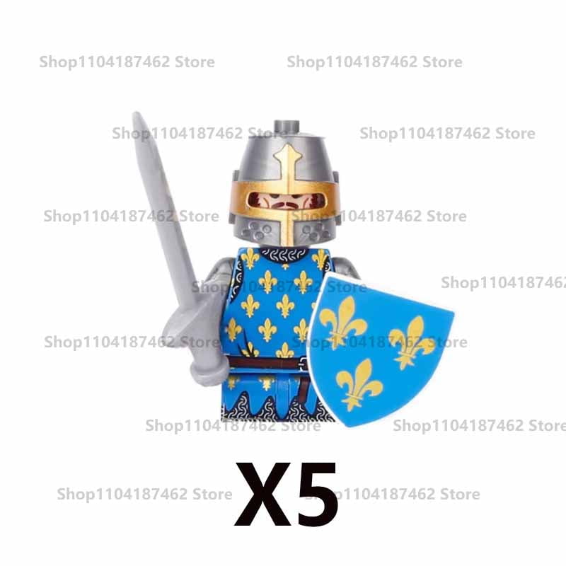 Medieval Military Castle Knight Army Set Building Blocks Green Dragon ...