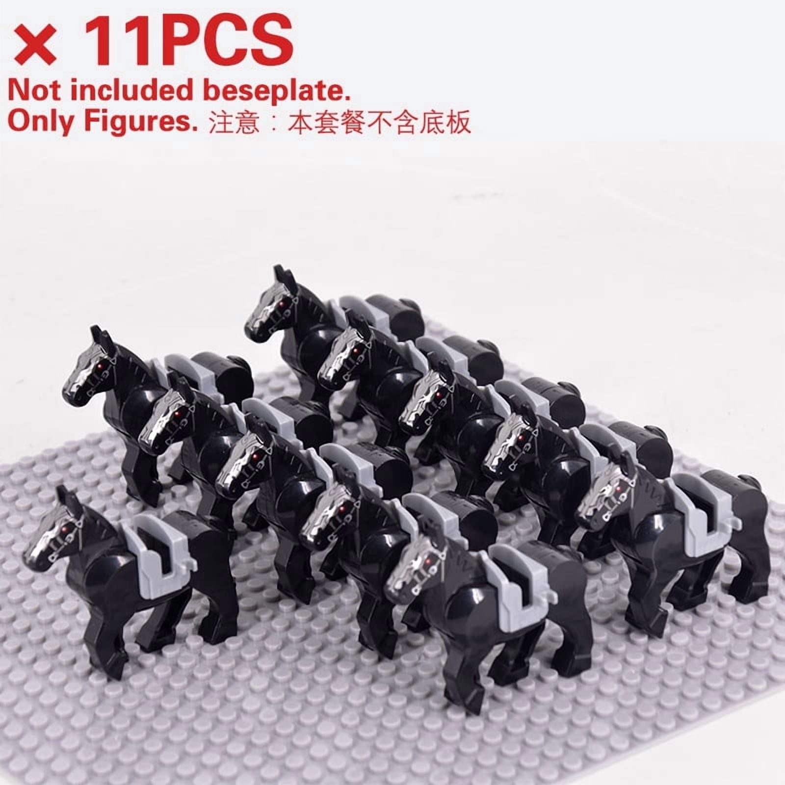 Medieval Military Sets Cavalry Figures War Horse Animals Building ...