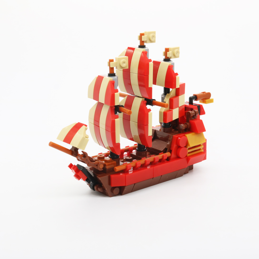 Medieval Military Viking Ship Building Blocks Black Pearl Pirates Royal ...