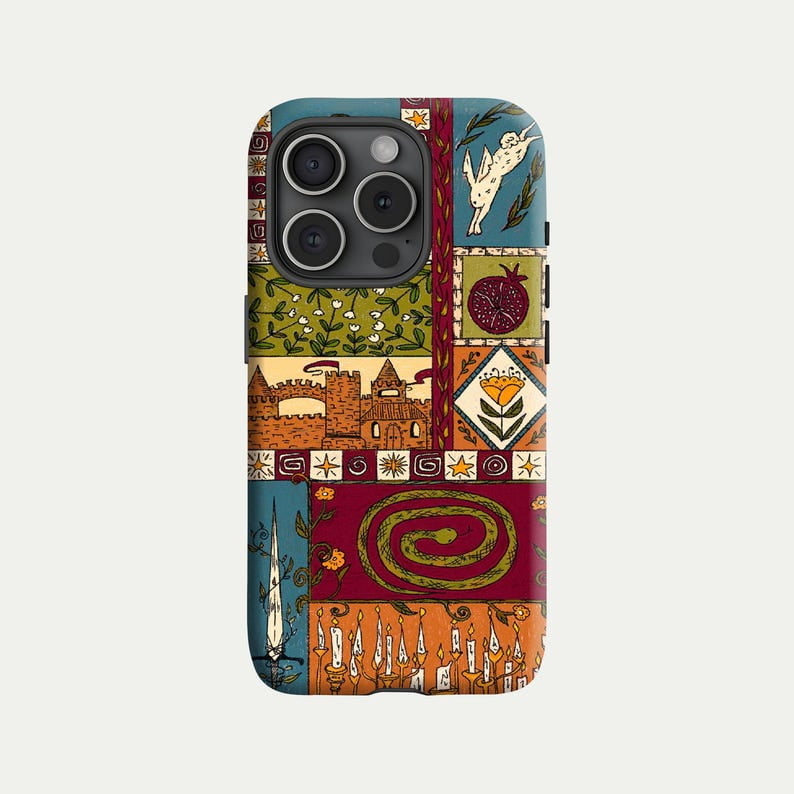 Medieval Mosaic Vintage Art Pattern Rugged Elegant Aesthetic Phone Case ...