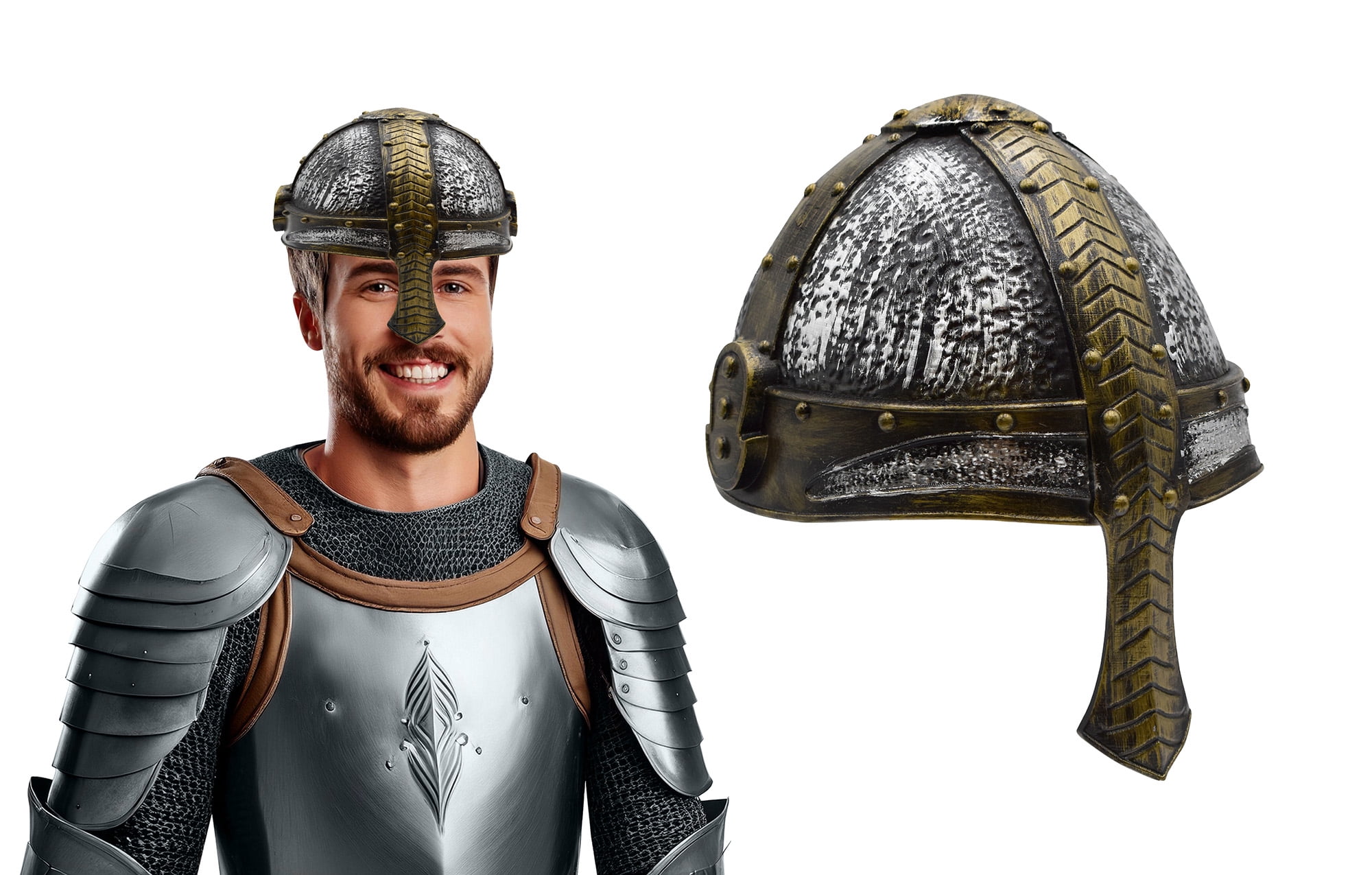Medieval Nasal Norman Helm Norse Spangenhelm Helmet Gladiator Viking ...