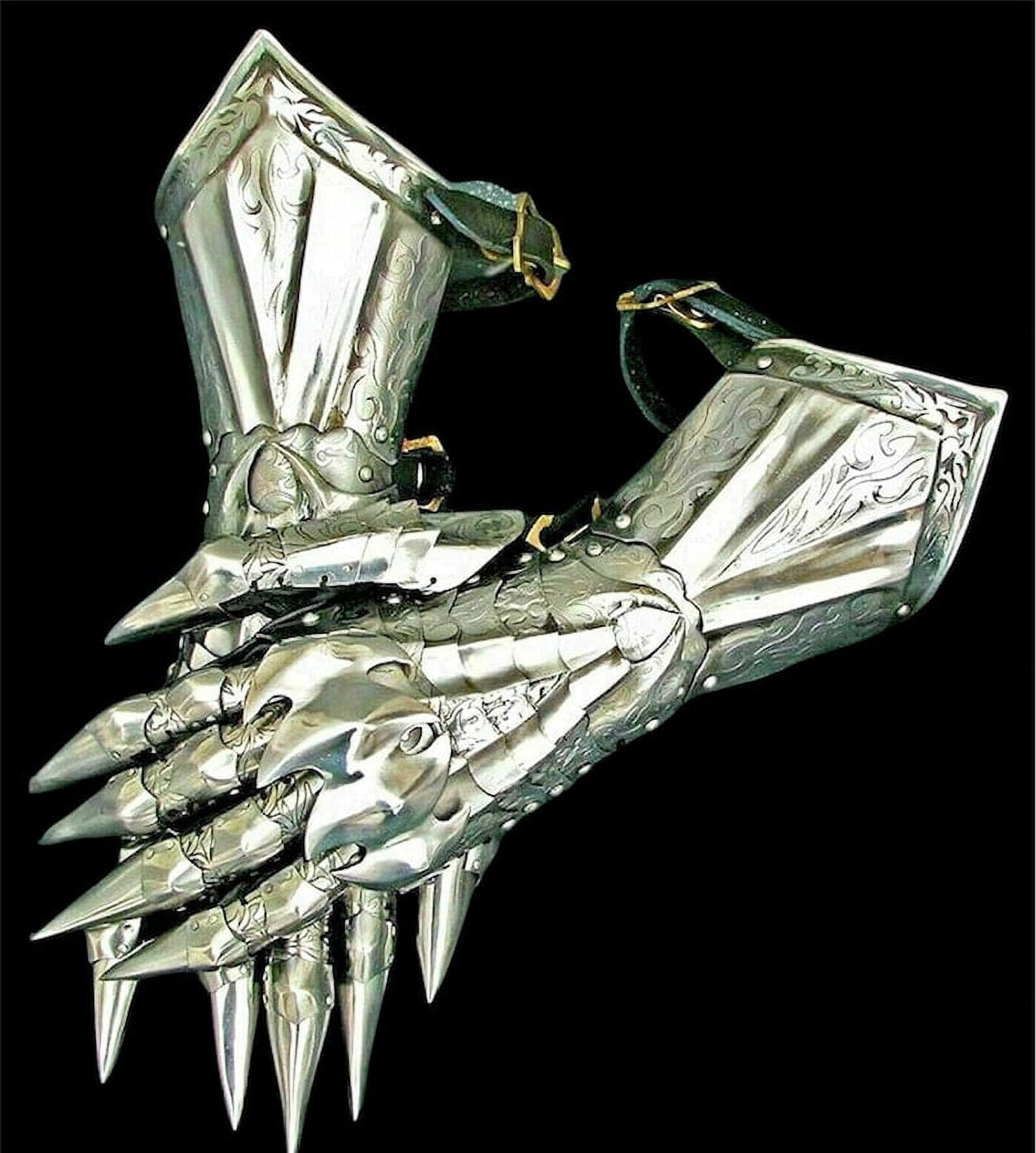 Medieval Nazgul Gloves Gauntlets Steel Medieval Armor Gloves Crusader ...