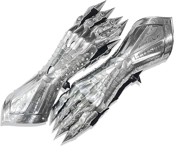 Medieval Nazgul Wearable Gloves Set Pair Armour Battle Steel Gauntlets ...