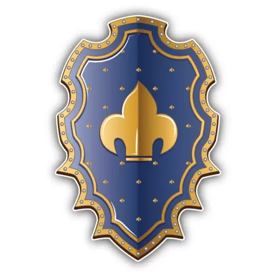 Medieval Ornament Shield Sticker Phone Decal Water Bottle Stickers Car ...