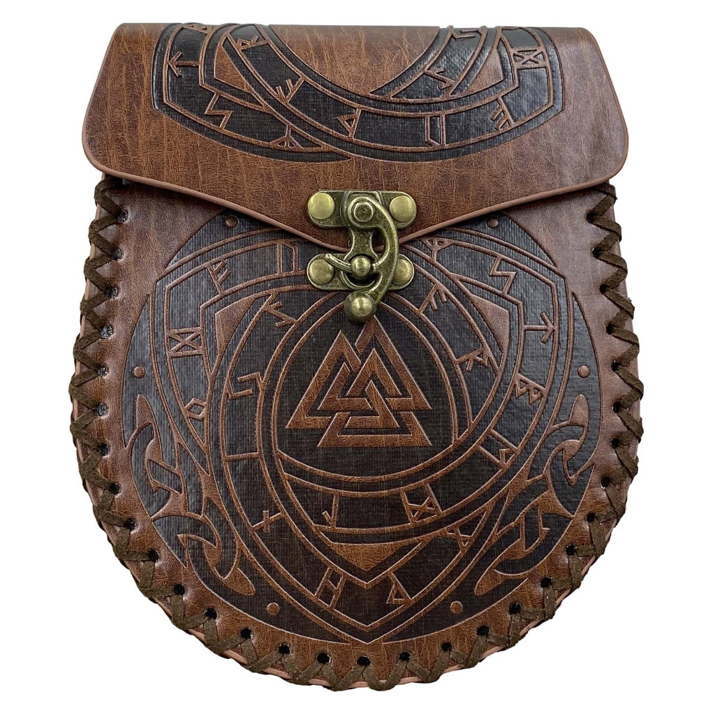 Medieval PU Leathers Belt Pouch Vintage Waist Bag Portable Fanny Pack ...