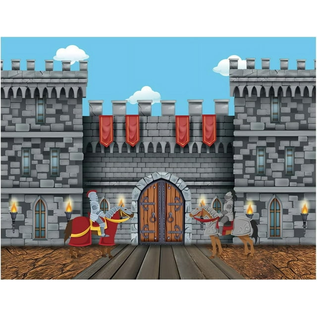 Medieval Party Decorations Medieval Castle Backdrop Knight Decorations ...