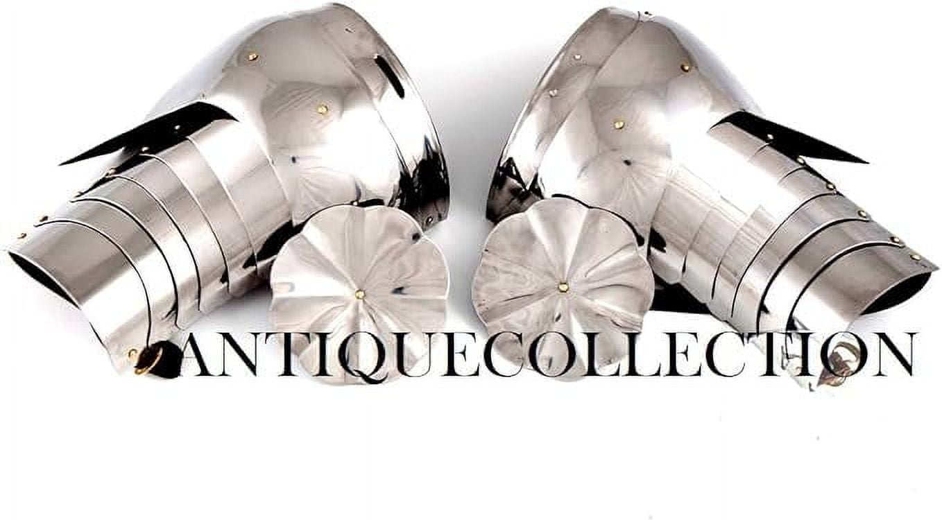 Medieval Pauldrons Steel Spaulders Plate Armour - Walmart.com