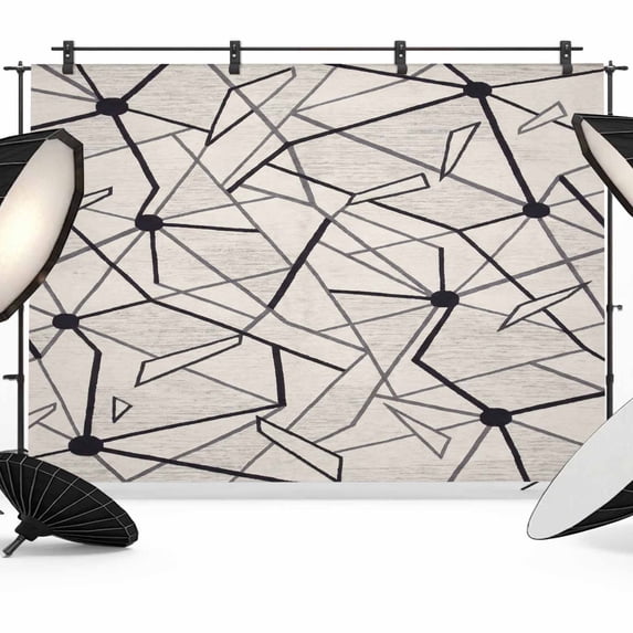 Medieval Photography Backdrop 12x8FT, Irregular Black Stripes Abstract ...