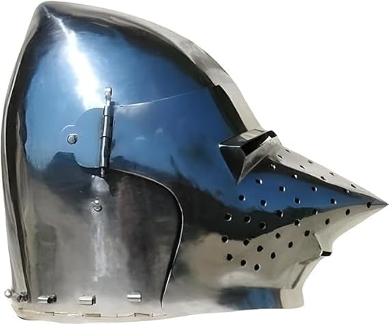 Medieval Pig Face Helmet Hounskull Battle Combat Steel 18 Gauge Knight Bascinet Costume Armor ...