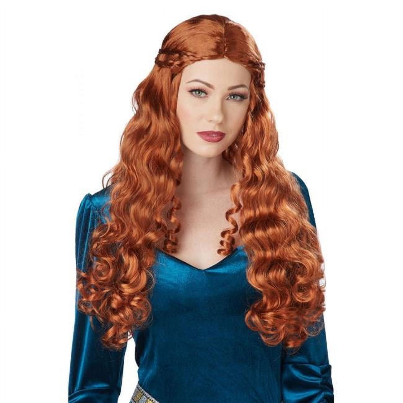 Medieval Princess Wig, Red - Walmart.com