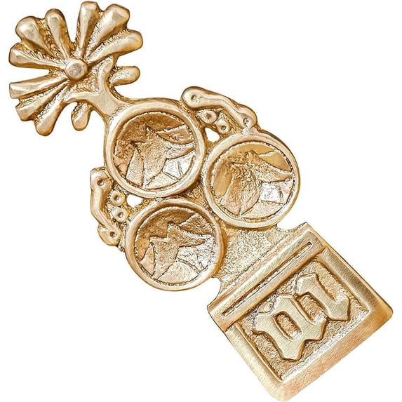 Medieval Pure Solid Brass Belt End/Chape Accessory for LARP Cosplay Ren ...
