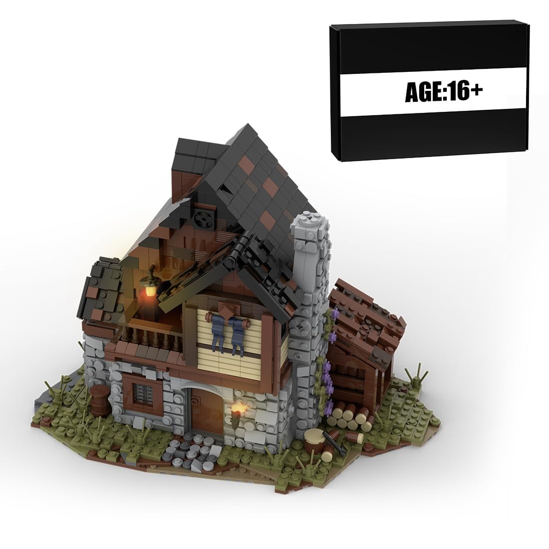 Medieval Ranch House Building Set, 2242PCS MOC Modular House ...