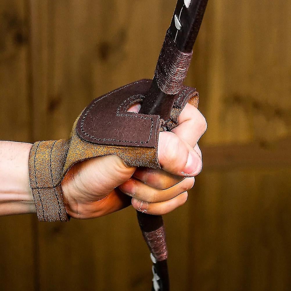 Medieval Renaissance Archery Vambrace Gauntlet Shooting Glove Leather ...