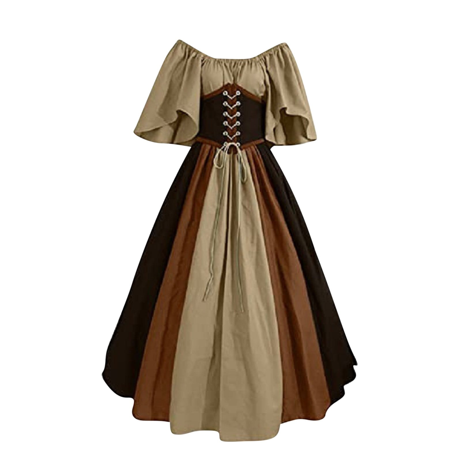 Medieval Renaissance Dress Women with Corset Plus Size Vintage ...
