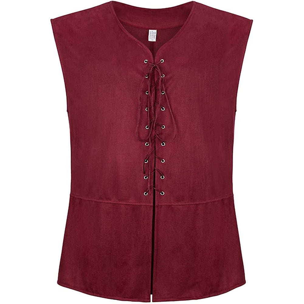 Medieval Renaissance pirate Gothic Steam punk vest lace-up vest Gothic ...