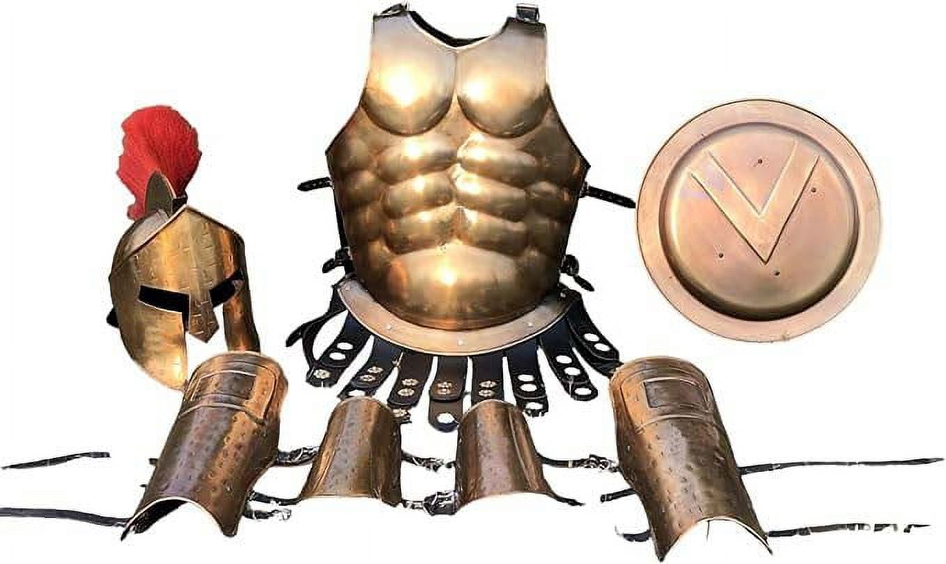 300 Spartan Armor Great King Leonidas Sparta 300 Movie Gold Helmet