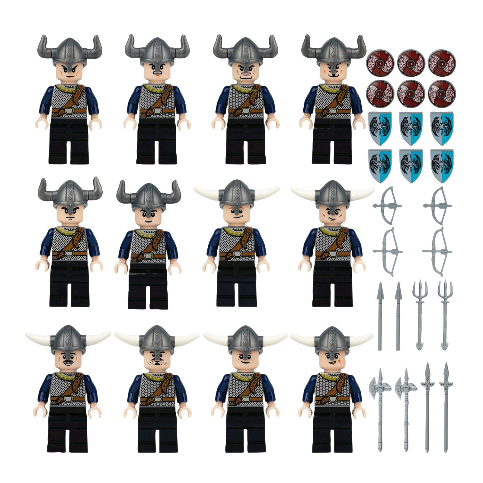 Medieval Roman Knights Minifigures Building Blocks Toys, Ancient ...