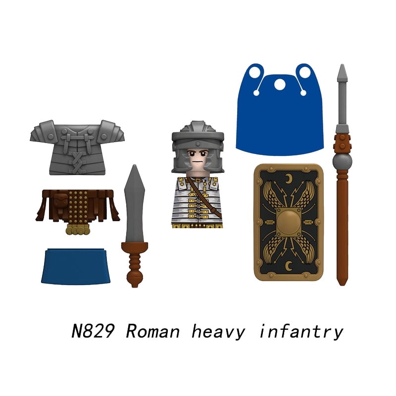 Medieval Roman Soldier Building Block Legion Gladiator Archer Anime ...
