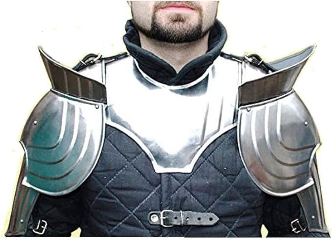 Medieval Shoulders Steel Pauldron with Blade Breakers Pair Battle Ready ...