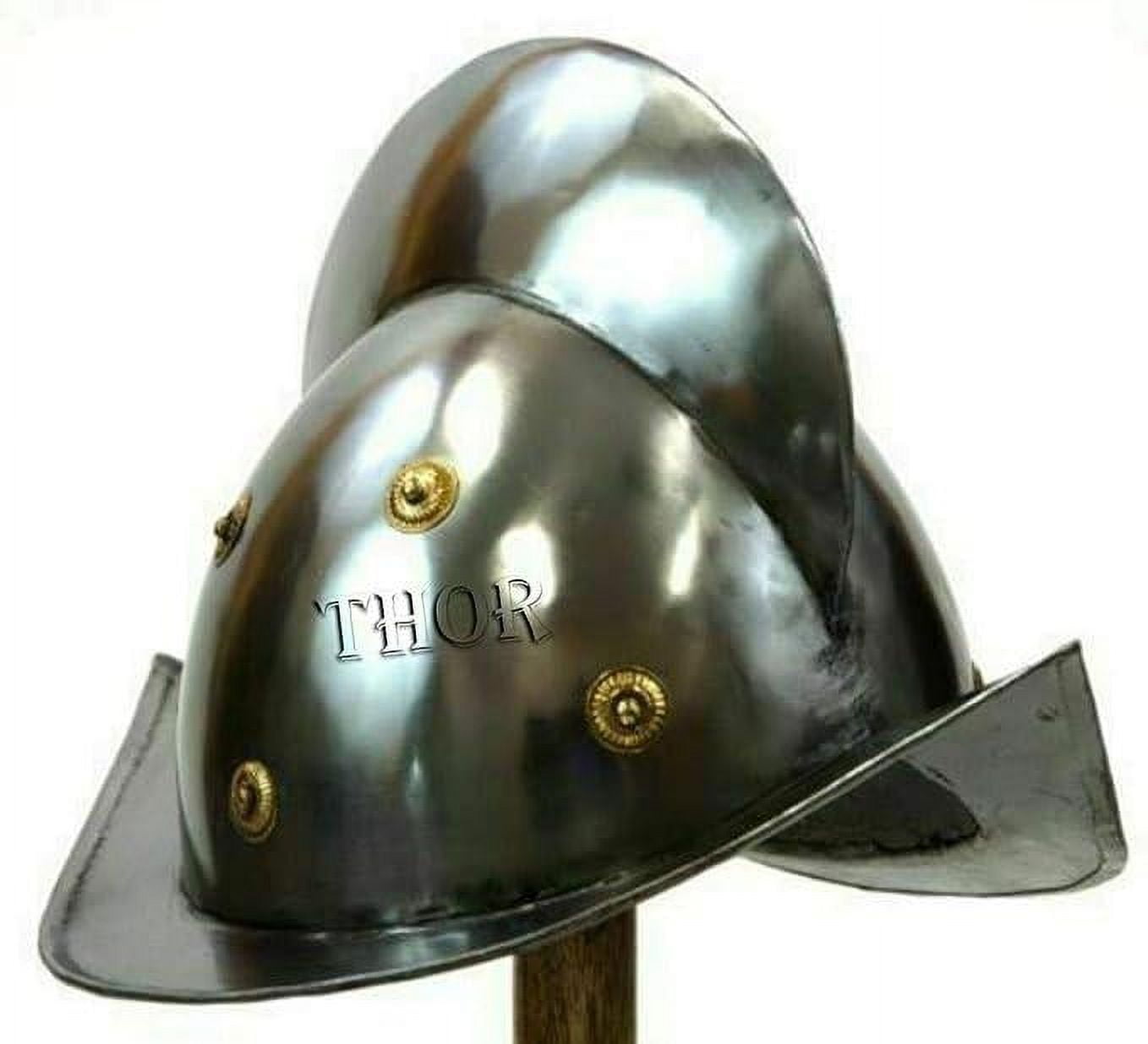 Medieval Spanish Conquistador Morion Armor Helmet 18g Steel Rustic ...