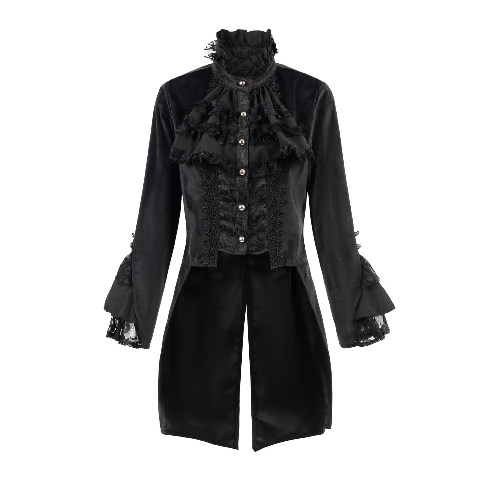 Medieval Steampunk Tailcoat Victorian Gothic Jackets Frock Coat Formal ...