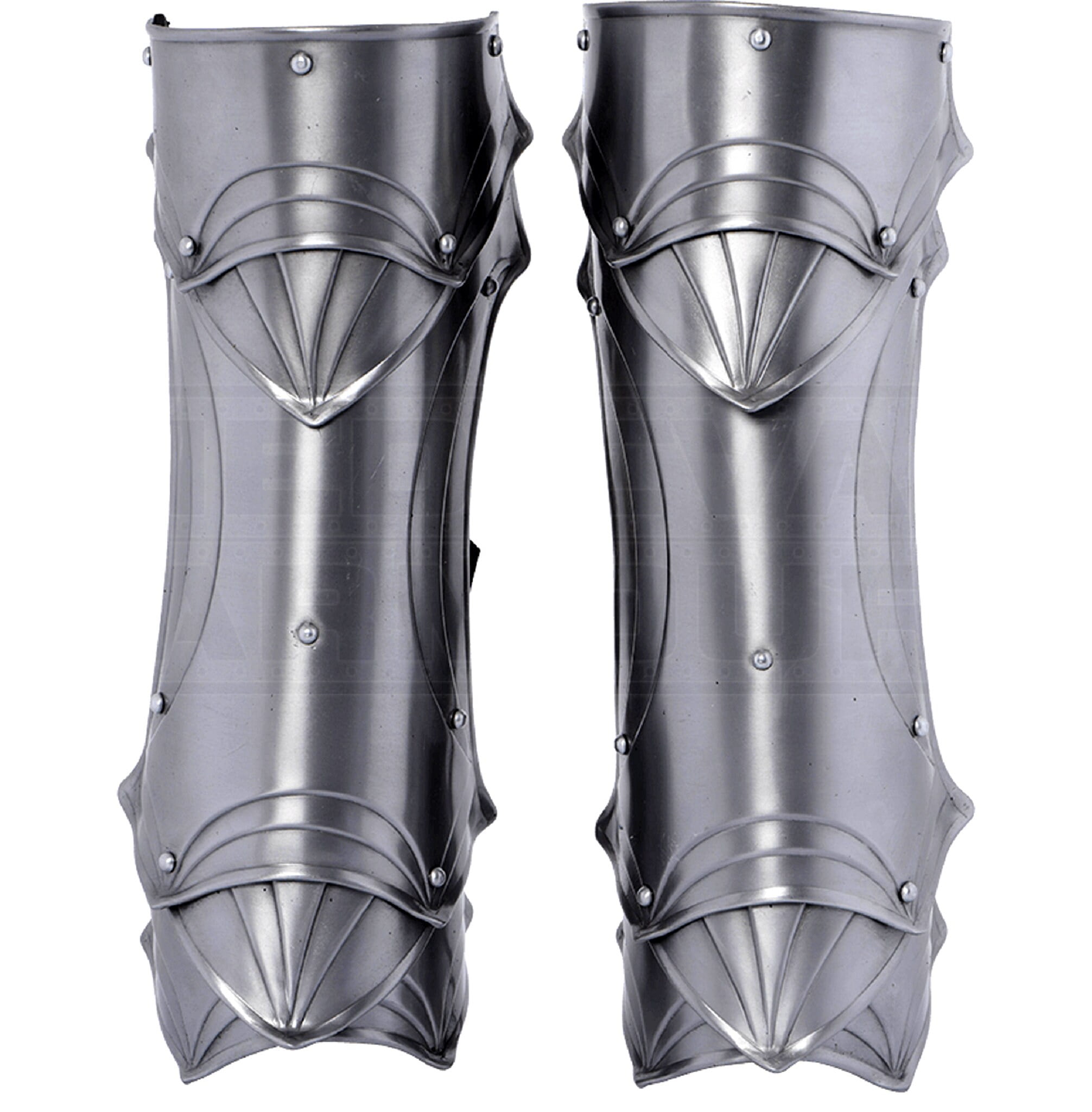 Medieval Steel Dragomir Greaves Knight Leg Guard Plate Armour - Walmart.com
