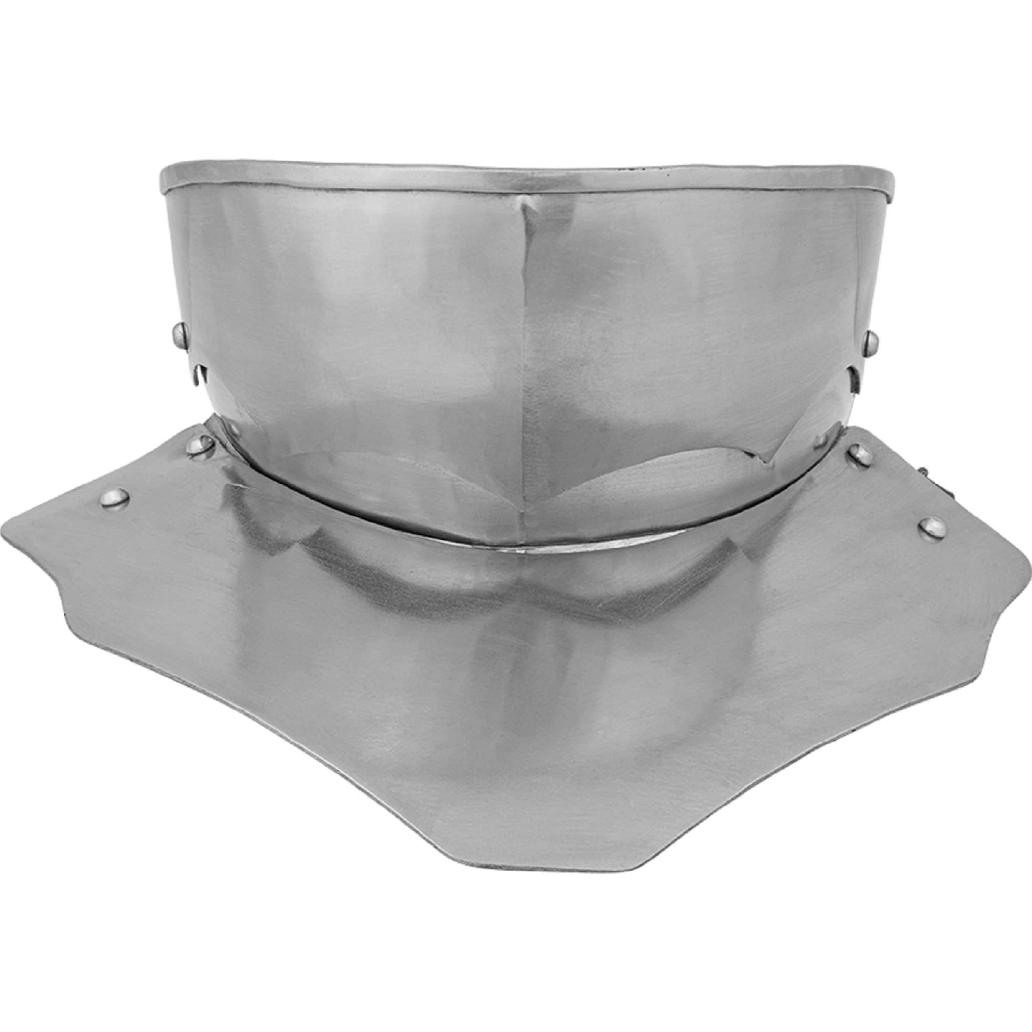 Medieval Steel Gorget with Bevor Neck Protection Plate Armor - Walmart.com
