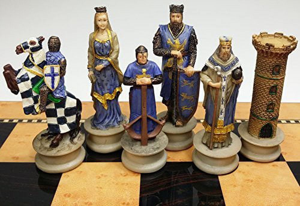 Medieval Times Crusades King Richard Lionheart Men Chess Pieces Set ...