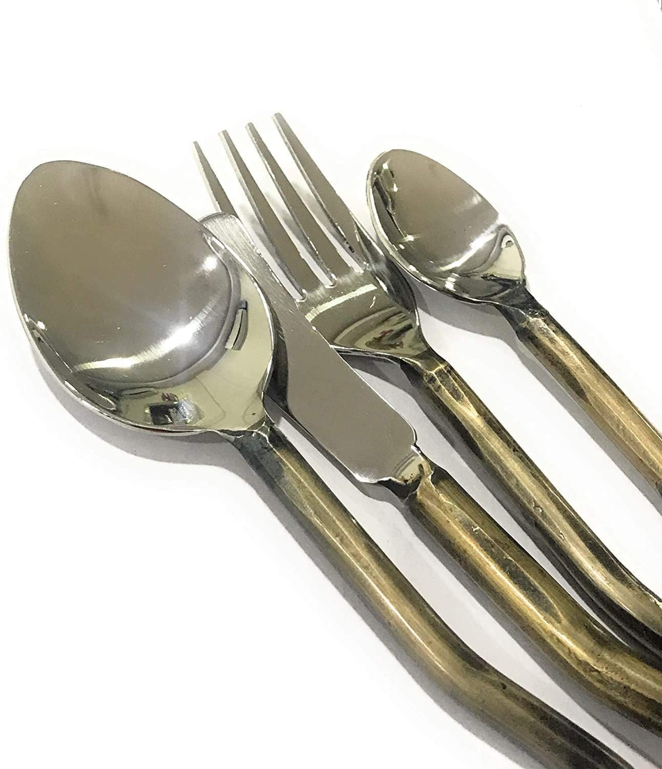 Medieval Times Cutlery Set Hand Forged Utensil with Antique Handle ...