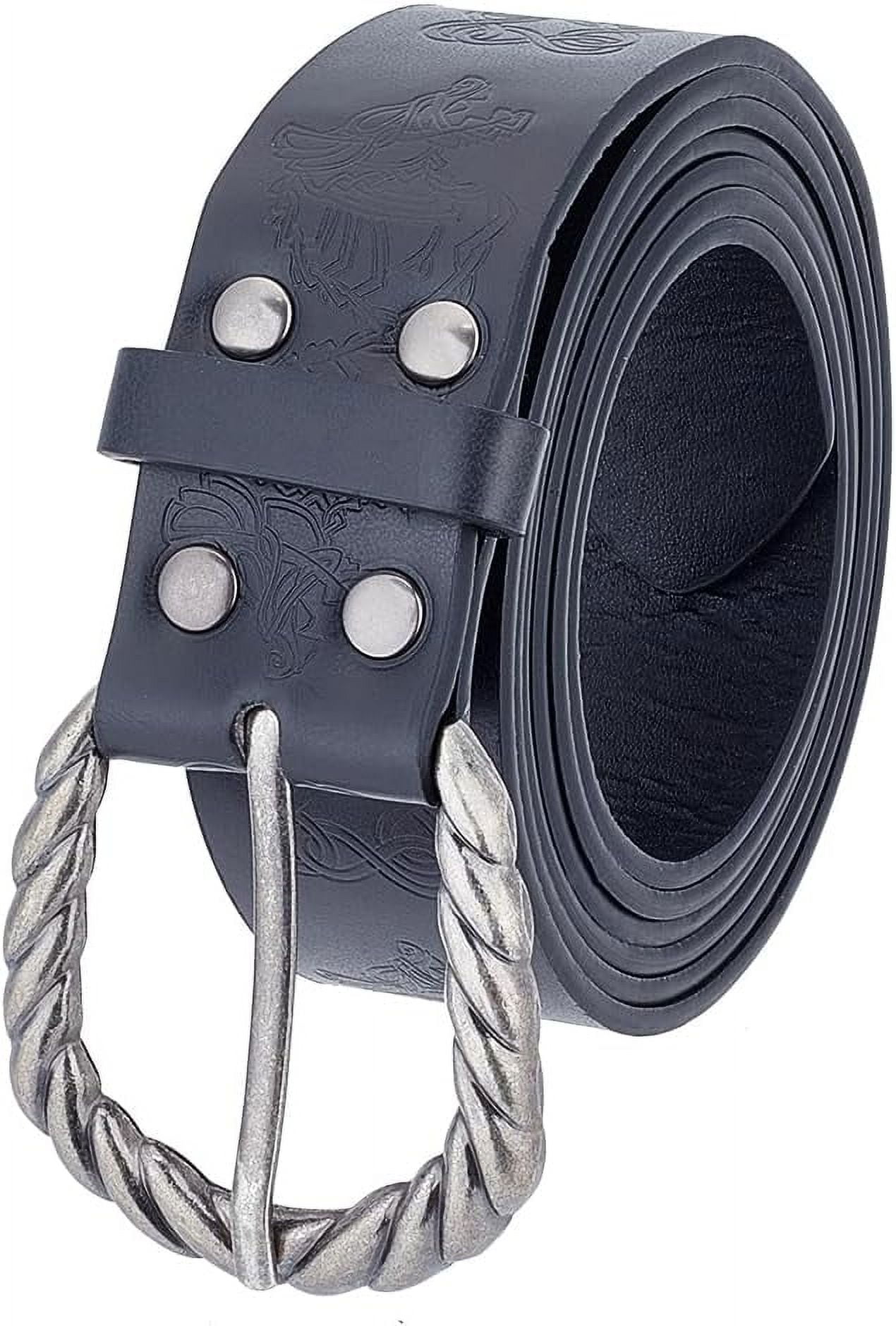 Medieval Viking Belt Renaissance Knight Belt Medieval Embossed PU ...