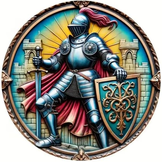 Medieval Warrior Metal Tin Sign are Poster Wall Decor New 8"x8 ...