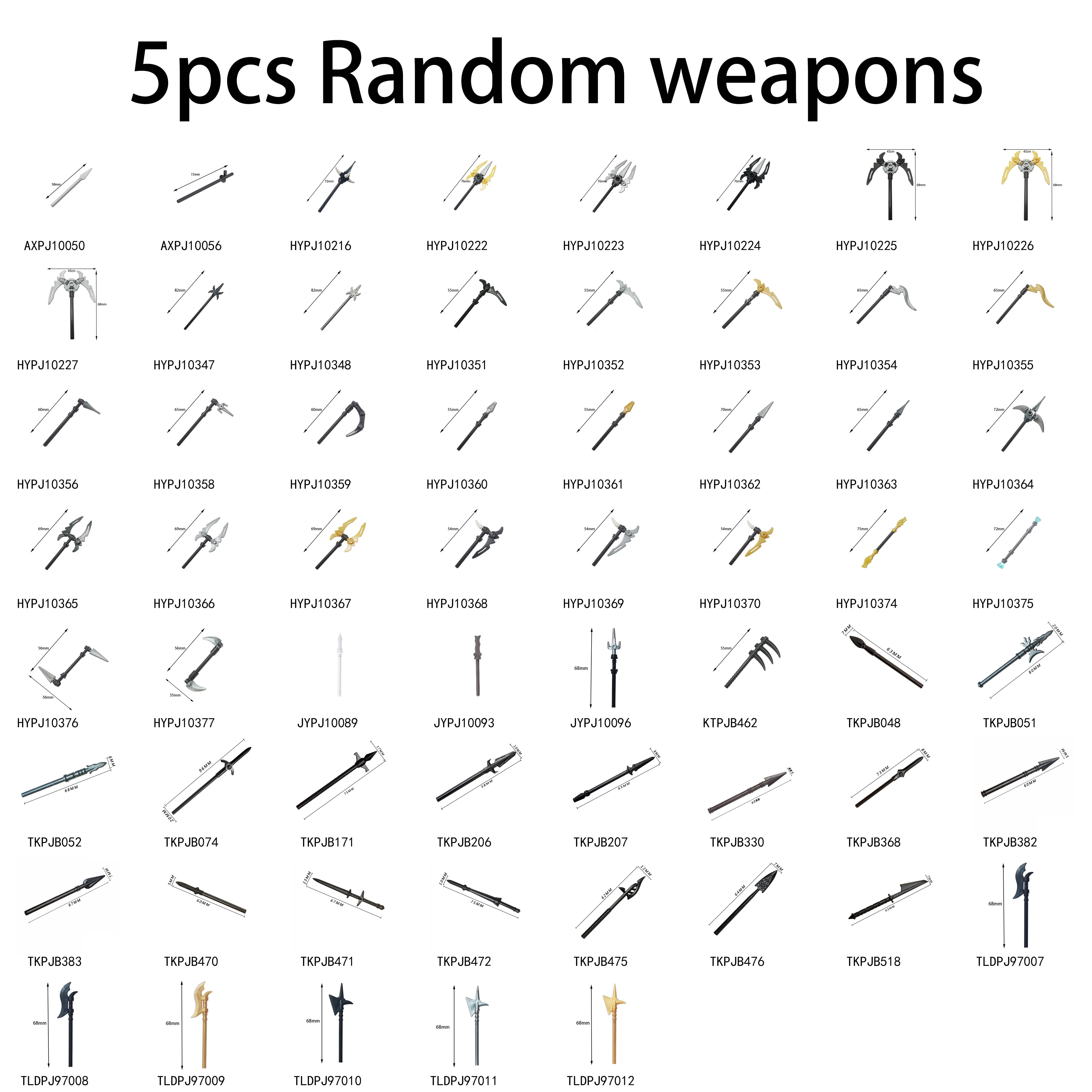 Medieval Weapons Building Block Accessories – Teutonic Knights Templar ...