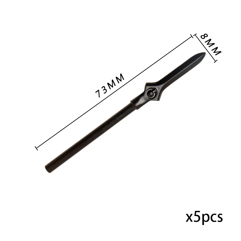 Medieval Weapons Building Block Accessories – Teutonic Knights Templar Spear, Halberd, Lance ...