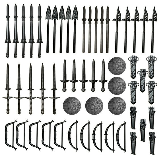 Medieval Weapons Kit Middle Age Military Figure Knights Helmet Armor ...