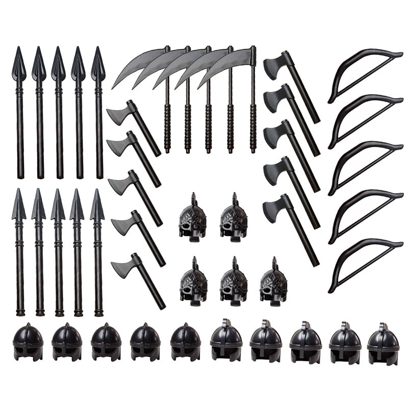 Medieval Weapons Kit Middle Age Military Figure Knights Helmet Armor ...