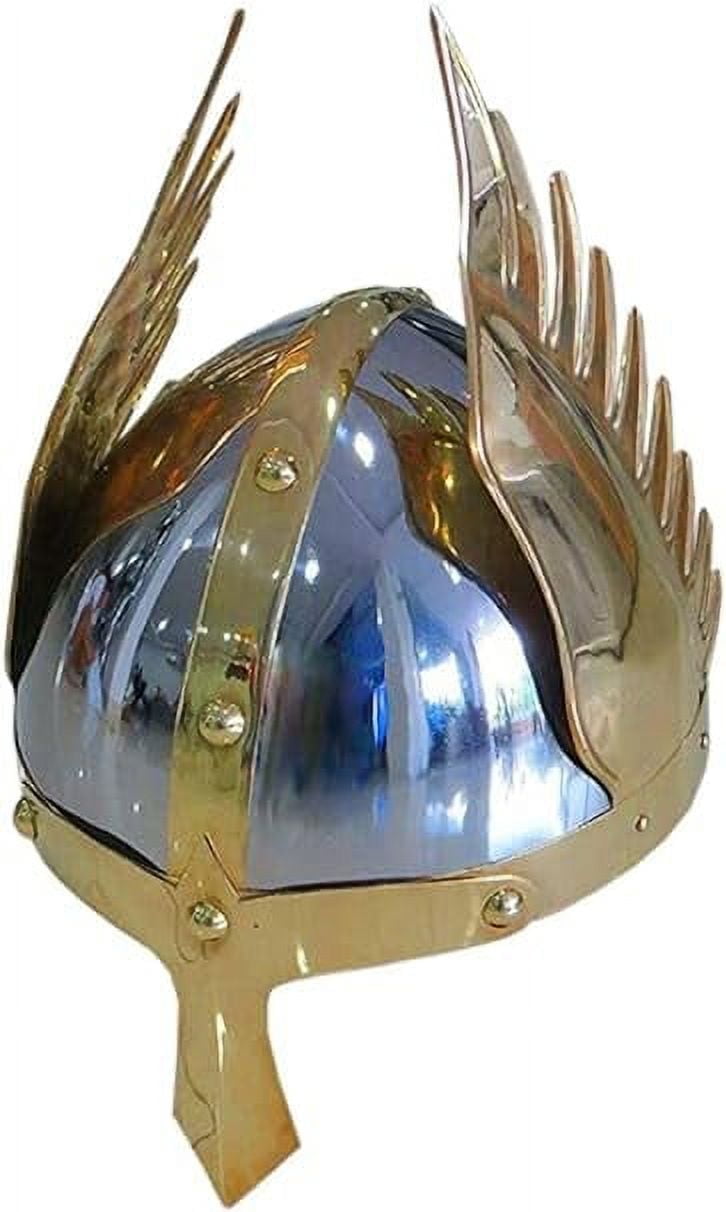 Medieval Wing Helmet Norman Nasal King Helmet Deluxe Viking Helmet ...