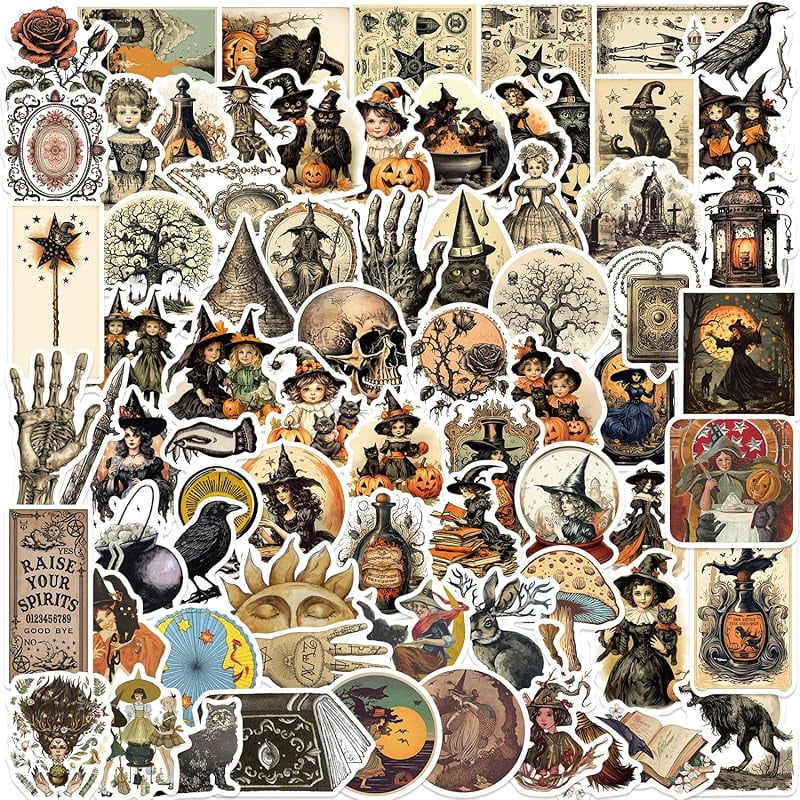 Medieval Witch Stickers,Witchy Stickers,Vintage Aesthetic Stickers for ...