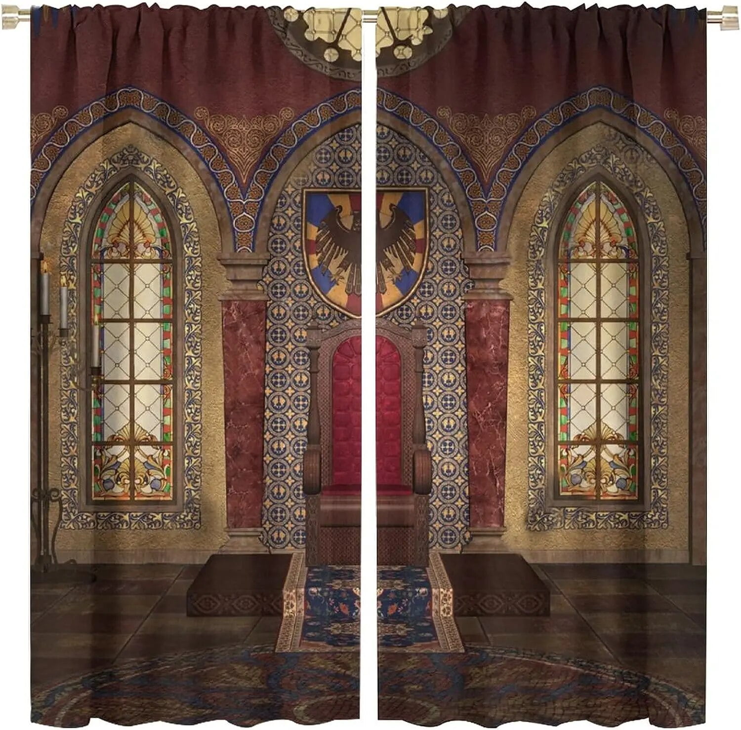 Medieval in Stylish Chapel Curtains for Living Room ration Window ...