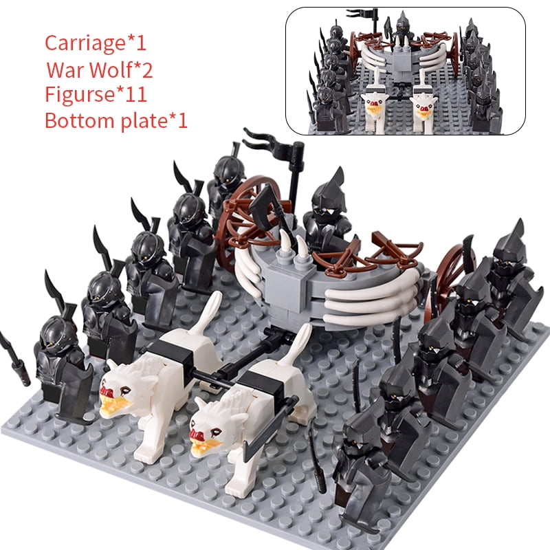 Medieval lotr Haradrim Mammoth Knights Orcs War Elephant Mount Chariot ...