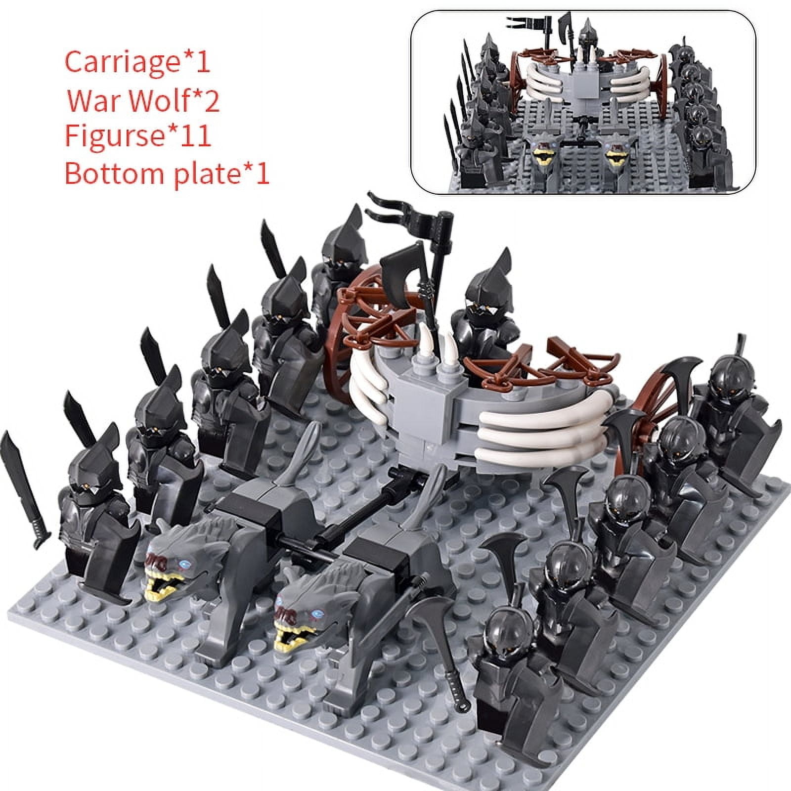 Medieval lotr Haradrim Mammoth Knights Orcs War Elephant Mount Chariot ...