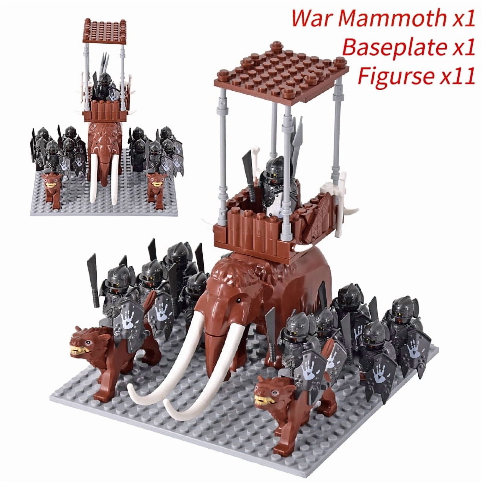 Medieval lotr Haradrim Mammoth Knights Orcs War Elephant Mount Chariot ...