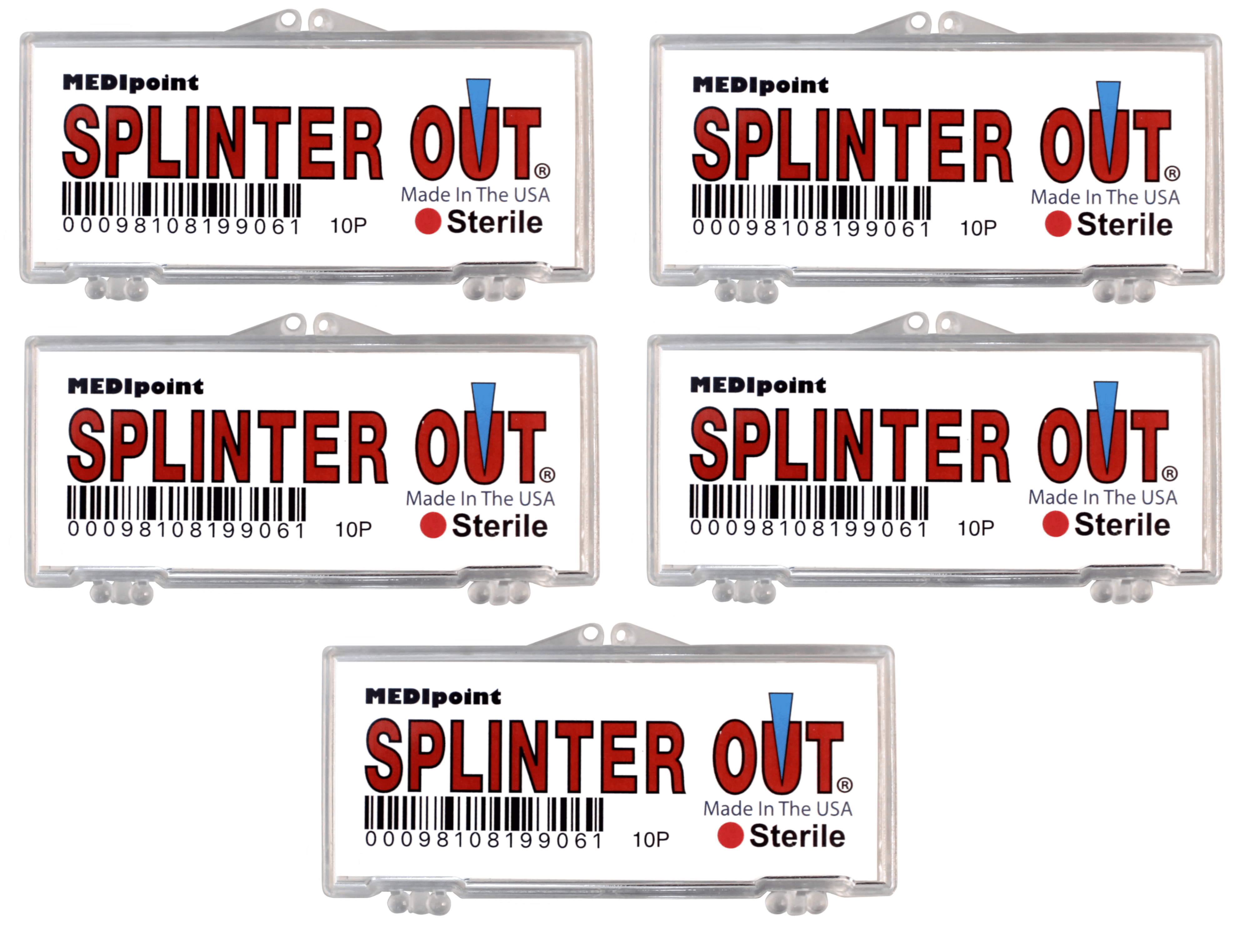 Medipoint Splinter Out Remover, Sterile, Disposable and Easy to Use, 10 ...