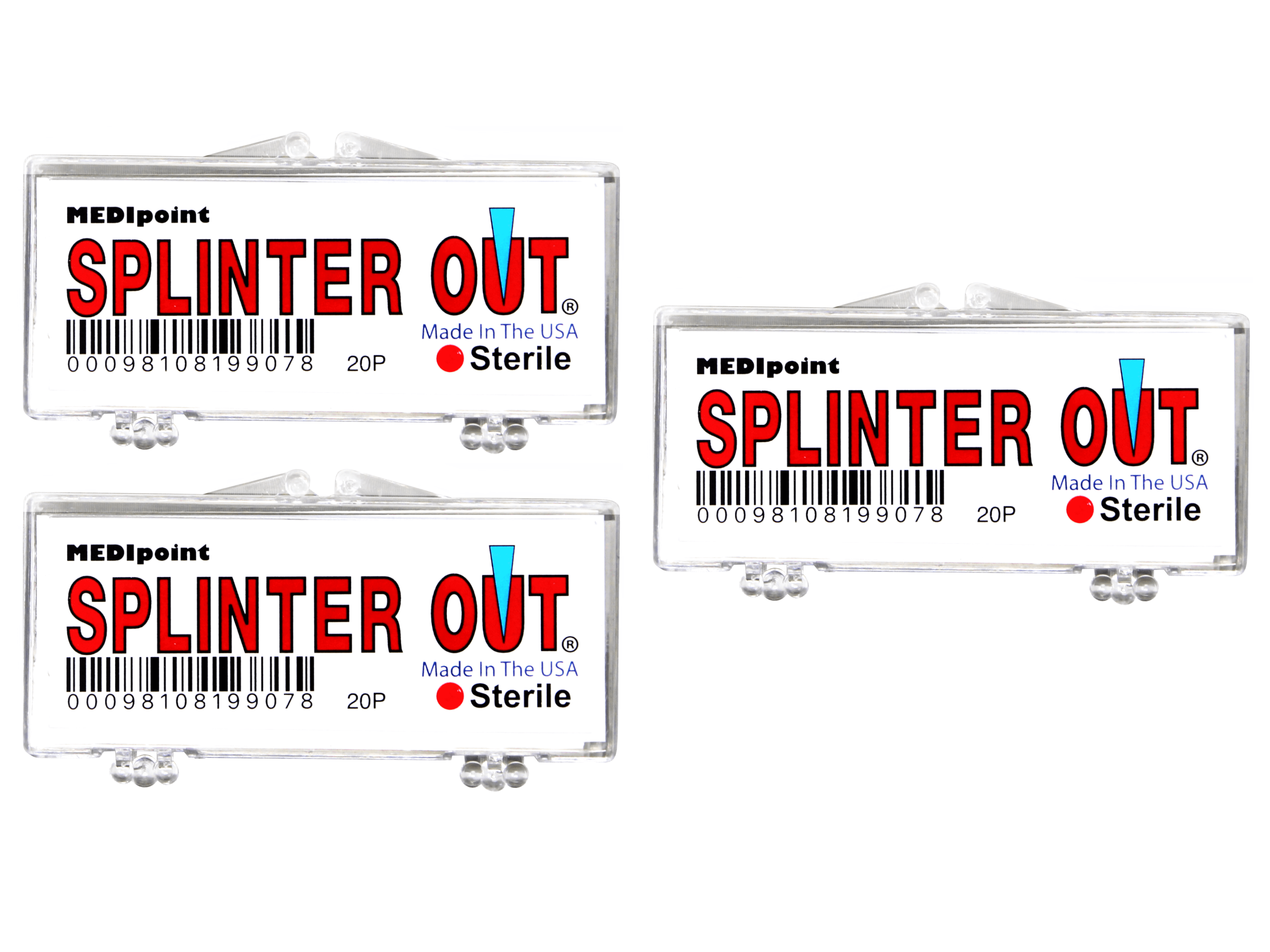 Medipoint Splinter Out Remover, Sterile, Disposable and Easy to Use, 20 ...